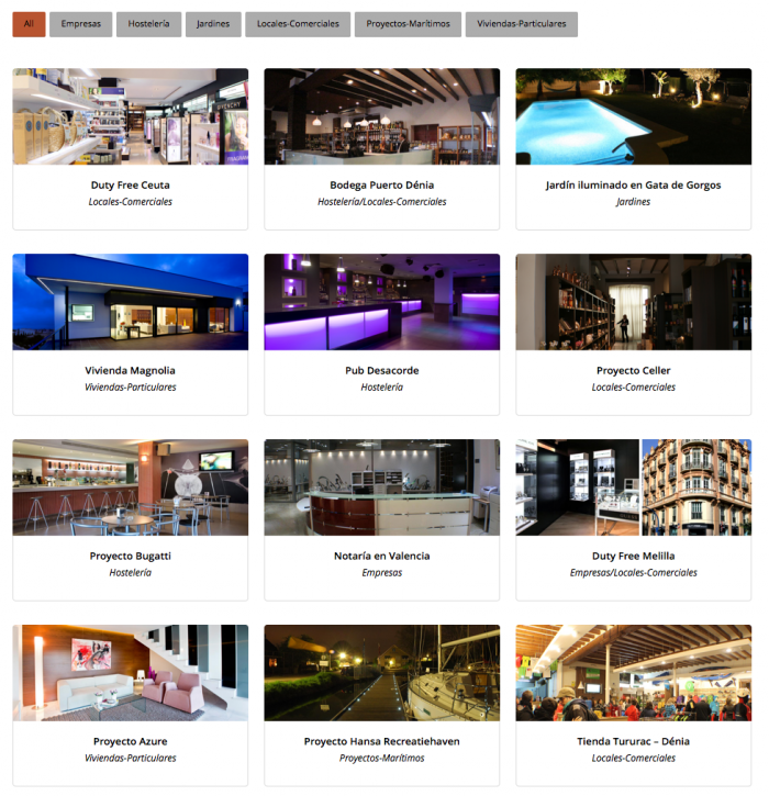 Proyectos de Iluminación en Soltec Pedreguer